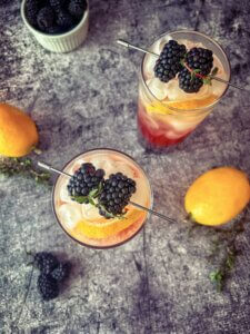 Blackberry-Thyme Tom Collins Mocktail for Blessing Your Home - Magickal ...