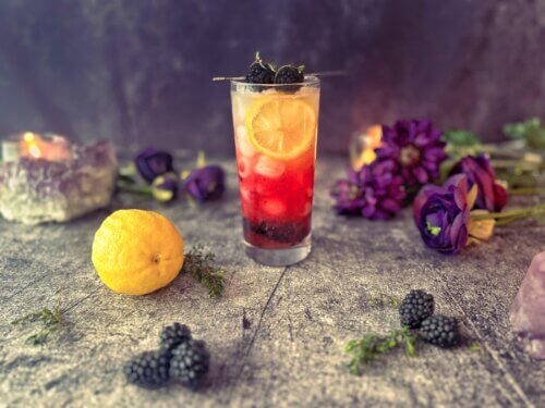 Blackberry-Thyme Tom Collins Mocktail for Blessing Your Home - Magickal ...